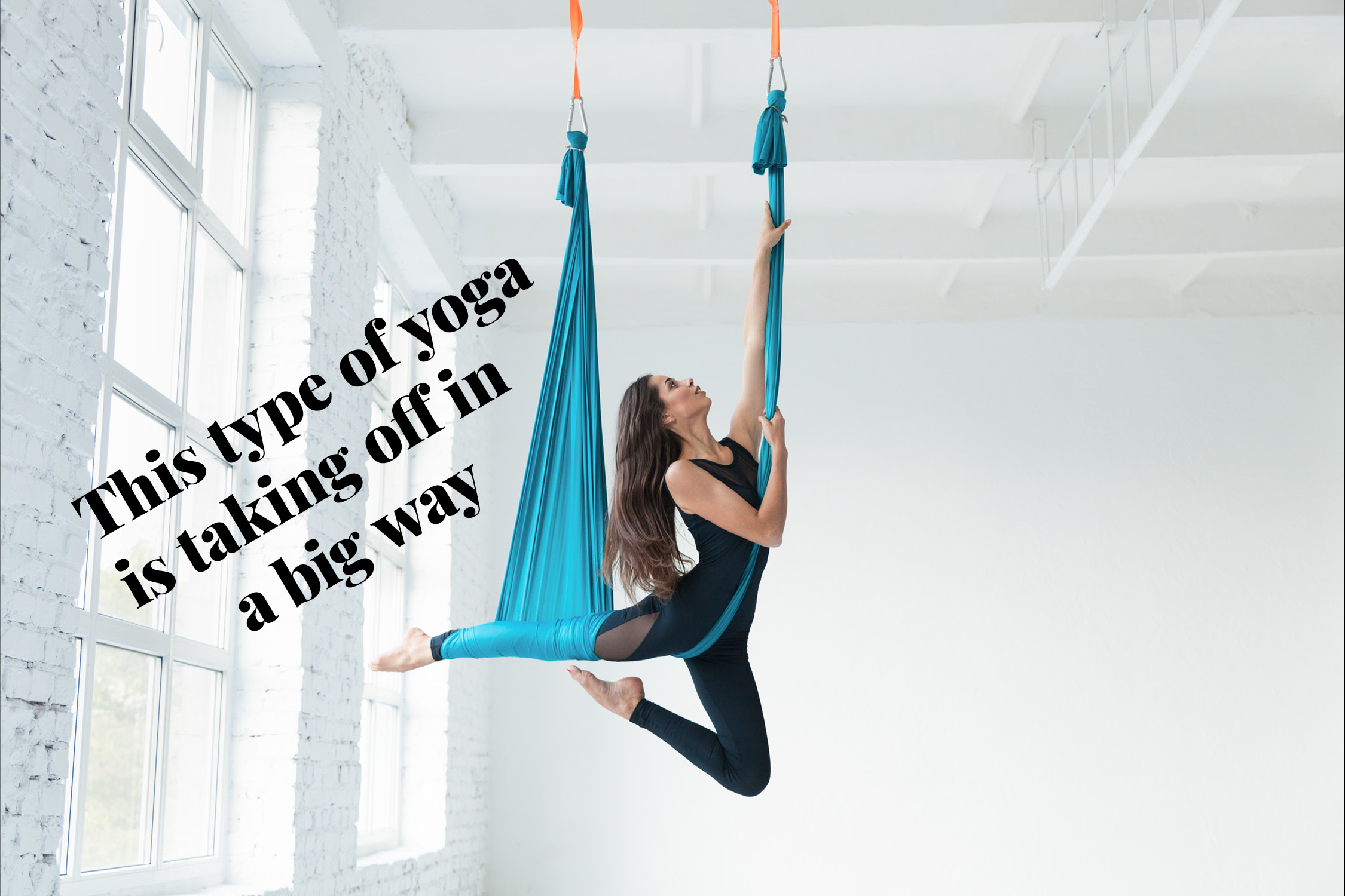 Aerial yoga is taking off in a big way - Delicious Living