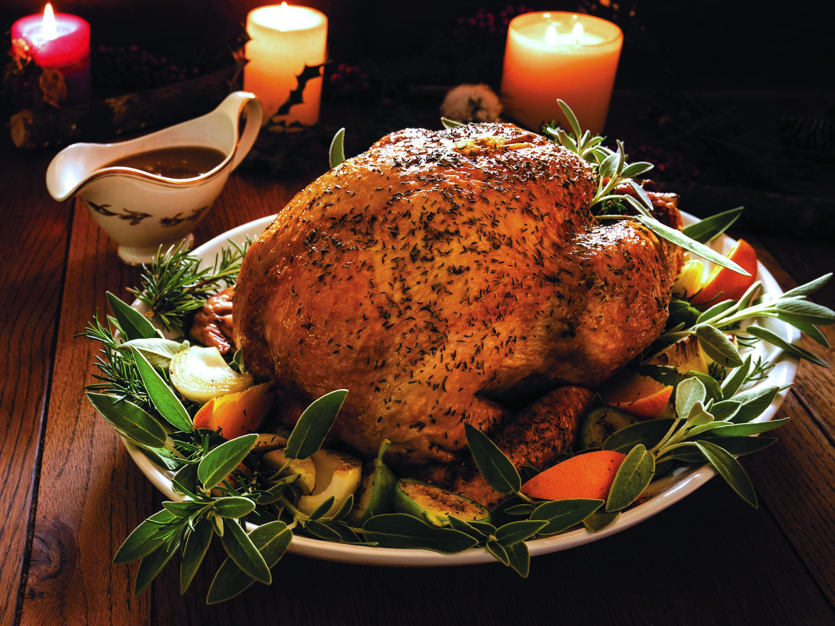 Turkey with Herbed Gravy - Delicious Living