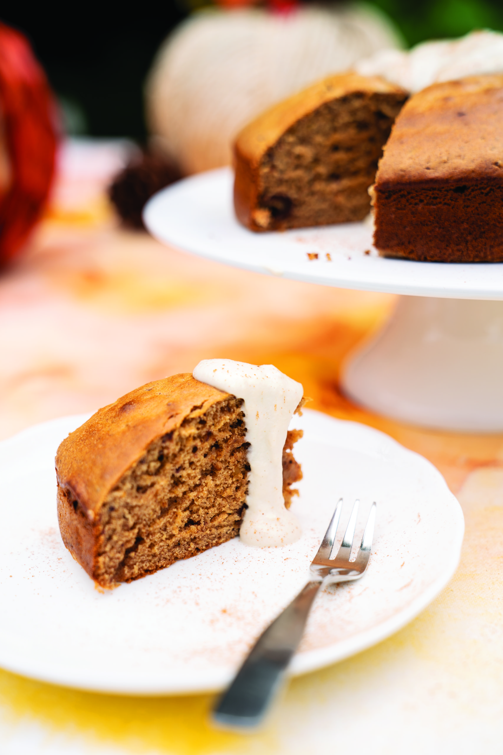 Sticky Toffee Pudding Cake with Maple Cream - Delicious Living